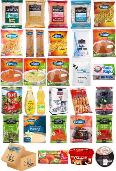 Blueden Kurban Kumanya Yardım Erzak Kolisi 30 Parça 10 Nolu Paket Blueden Kurban Kumanya Yardım Erzak Kolisi 30 Parça 10 Nolu Paket