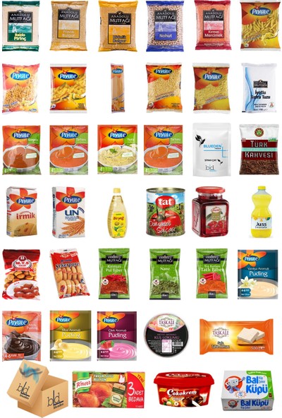 Blueden Ramazan Paketi Ramazan Kumanya Yardım Erzak Kolisi 38 Parça 8 Nolu Paket Blueden Ramazan Paketi Ramazan Kumanya Yardım Erzak Kolisi 38 Parça 8 Nolu Paket