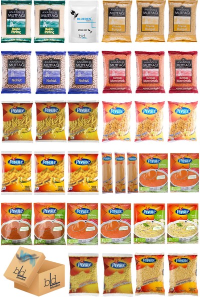 Blueden Ramazan Paketi Ramazan Kumanya Yardım Erzak Kolisi 36 Parça 18 Nolu Paket Blueden Ramazan Paketi Ramazan Kumanya Yardım Erzak Kolisi 36 Parça 18 Nolu Paket