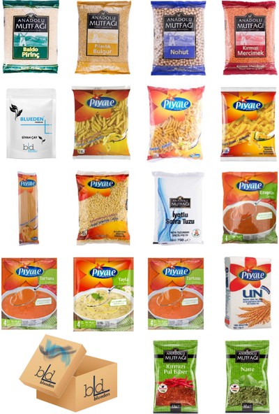 Blueden Ramazan Paketi Ramazan Kumanya Yardım Erzak Kolisi 18 Parça 14 Nolu Paket Blueden Ramazan Paketi Ramazan Kumanya Yardım Erzak Kolisi 18 Parça 14 Nolu Paket