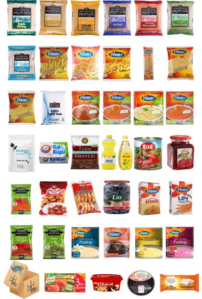 Blueden Ramazan Paketi Kumanya 41 Parça 6 Nolu Paket Blueden Ramazan Paketi Kumanya 41 Parça 6 Nolu Paket