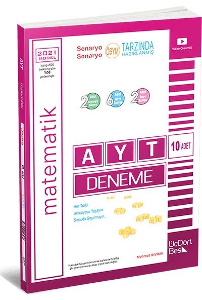 Üçdörtbeş Yayınları AYT 10’lu Matematik Deneme