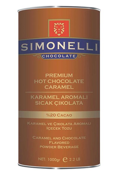 Simonelli Sıcak Çikolata - Karamelli - 900GR. SIMONELLI Simonelli Sıcak Çikolata - Karamelli - 900GR. SIMONELLI