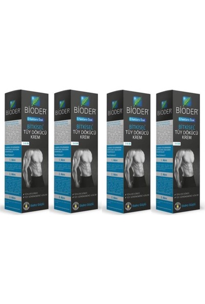 Bioder Bitkisel Tüy Dökücü Krem Erkeklere Özel 100 ml x 4 Adet Bioder Bitkisel Tüy Dökücü Krem Erkeklere Özel 100 ml x 4 Adet
