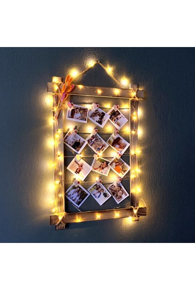 Mega Kanyon Kişiye Özel Fotoğraflı Işıklı Ahşap Çerçeve M5