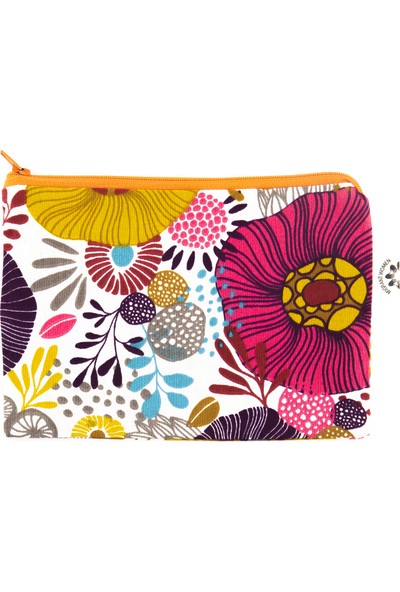 Sevgi ve Kardeşlik Vakfı Iktisadi Işletmesi (Göçmen Kadınlar) Pamuklu Kumaş Çok Amaçlı Makyaj Çantası