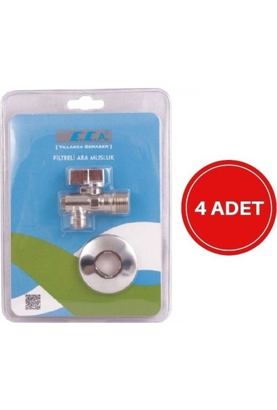 Eca 4 Adet Filtreli Ara (Taharet) Musluk Eca 4 Adet Filtreli Ara (Taharet) Musluk