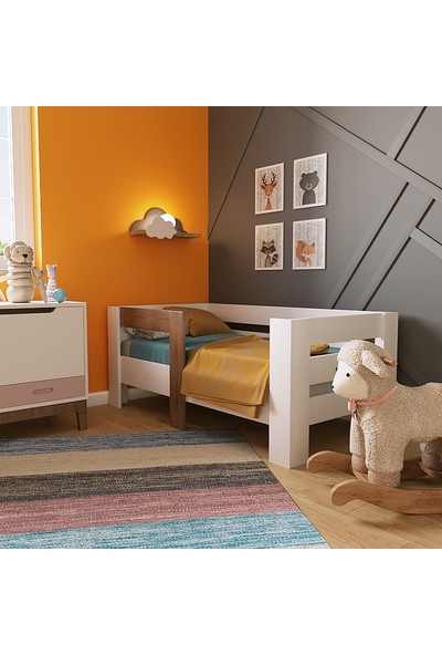 My Mob Yan Korumalı Küçük Karyola- RANZA-BAZA(60X70X140)