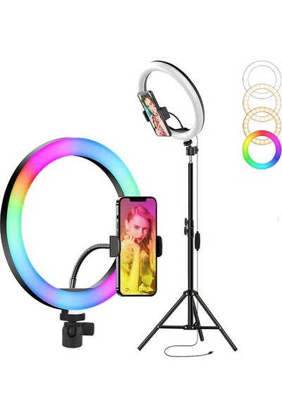 Daytona Ring Light LED Sürekli Işık Youtube Tiktok Canlı Yayın Light Kuaför Işığı 210cm Ayaklı Tripod- 10 Daytona Ring Light LED Sürekli Işık Youtube Tiktok Canlı Yayın Light Kuaför Işığı 210cm Ayaklı Tripod- 10