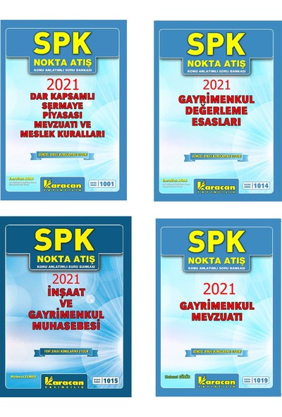 Karacan Yayınları SPK Konu Anlatımlı Soru Bankası Güncel Set Karacan Yayınları SPK Konu Anlatımlı Soru Bankası Güncel Set