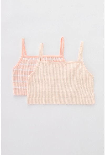 Penti Çok Renkli Kız Çocuk Route Seamle 2'lı Yarım Atlet