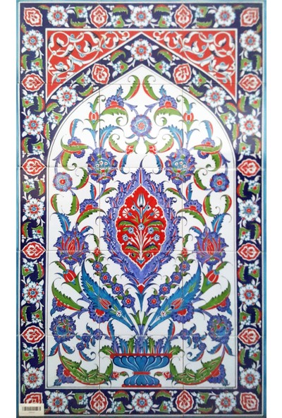 Can Seramik - 60*100 Cm. El Dekoru Kütahya Çini Pano