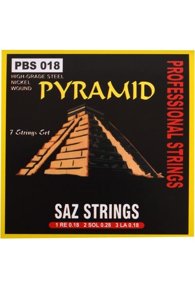 Pyramid PBS18 Kısa Sap Saz Teli 018 Pyramid PBS18 Kısa Sap Saz Teli 018