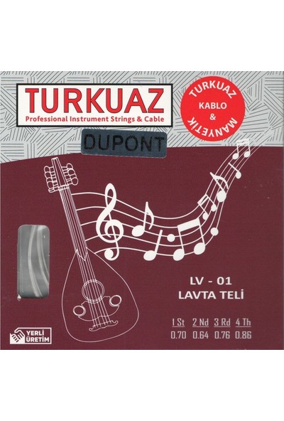 Turkuaz Lv-01 Takım Tel Lavta Teli
