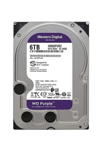 Wd Purple 3,5'' 6tb 64MB 5400RPM WD62PURZ Wd Purple 3,5'' 6tb 64MB 5400RPM WD62PURZ