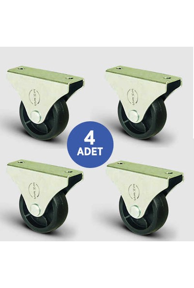 Emes 4 Adet EL02MKM32, Sabit Maşalı Mobilya Tekerleği, Sehpa Tekeri, Çap:32, 4lü Set Emes 4 Adet EL02MKM32, Sabit Maşalı Mobilya Tekerleği, Sehpa Tekeri, Çap:32, 4lü Set