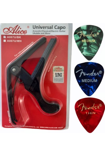 Alice Universal Quickchange Aluminyum Gitar Capo Akustik Klasik Elektrik Ukulele Saz Bağlama Ukulele Kapo + 3 Pena Alice Universal Quickchange Aluminyum Gitar Capo Akustik Klasik Elektrik Ukulele Saz Bağlama Ukulele Kapo + 3 Pena