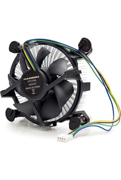 Hadron Işlemci Fanı 1155-1156 9 cm Geçmeli Hadron HD-2535 Hadron Işlemci Fanı 1155-1156 9 cm Geçmeli Hadron HD-2535
