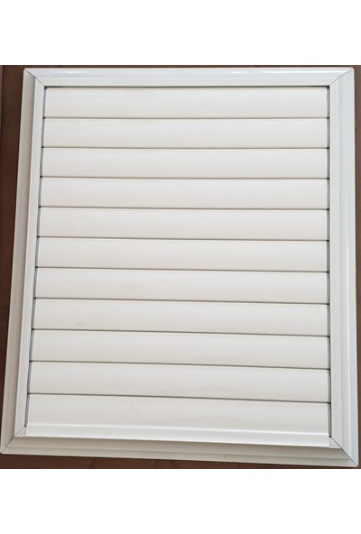 Inci Duş Menfez Alüminyum Beyaz Menfez, Panjur - Yüzeysel Yapıştırma 35 x 35 cm