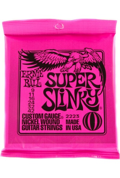 Ernie Ball P02223 Elektro Gitar Teli 09-42
