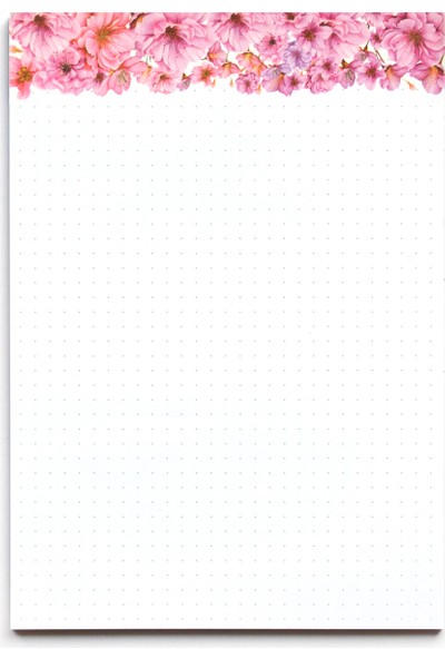Kagito A5 Gül Noktalı Notepad Pembe Kagito A5 Gül Noktalı Notepad Pembe