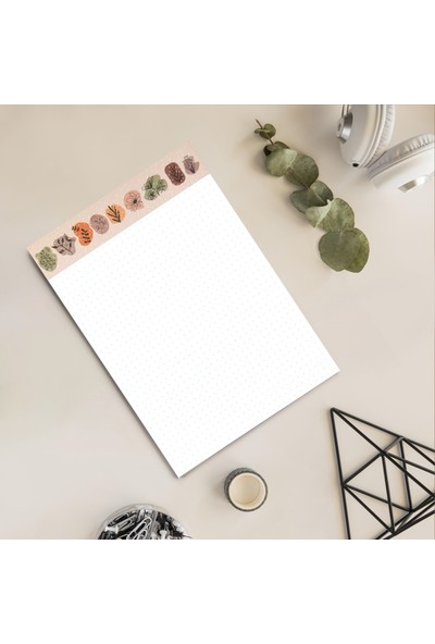 Kagito Zarif Çiçekler Noktalı Notepad Kagito Zarif Çiçekler Noktalı Notepad