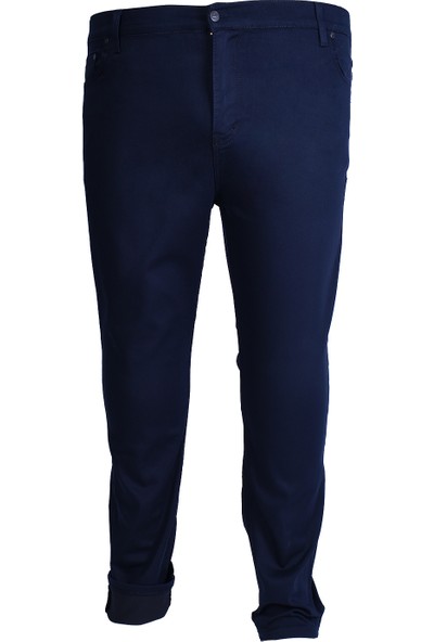 Morwagon Büyük Beden Erkek Mavi Keten Pantolon Morwagon Büyük Beden Erkek Mavi Keten Pantolon