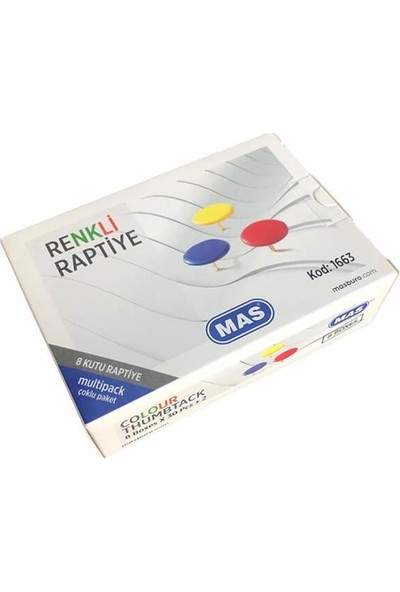 Mas Renkli Raptiye Çoklu Paket 8'li