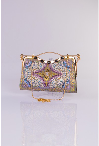 Mottif Istanbul Otantik Dokuma Kadın Abiye Çanta 1008.01