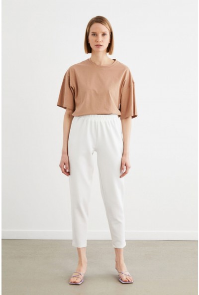 Terzi Dükkanı Scuba Havuç Pantolon Beyaz