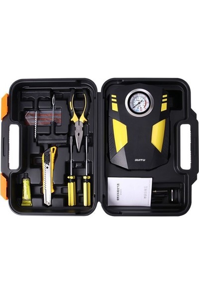 Dybox Taşınabilir Hava Pompası Kompresör Araç Lastik Şişirme ve Tamir Seti 12V Dybox Taşınabilir Hava Pompası Kompresör Araç Lastik Şişirme ve Tamir Seti 12V