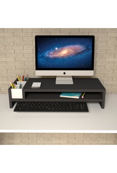 Emkawood Sally Siyah Laptop Standı Monitör Yükseltici Emkawood Sally Siyah Laptop Standı Monitör Yükseltici