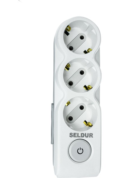 Seldur 3lü Klemensli Anahtarlı Grup Priz