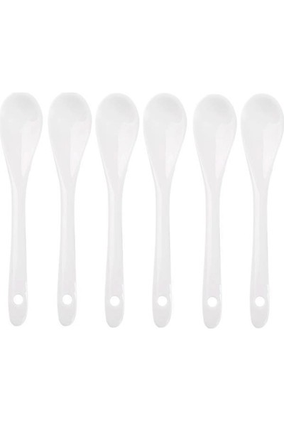 Pembe Karınca 6'lı Porselen Çay - Baharat Kaşığı