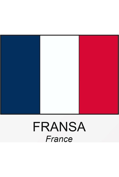 Trio Avm Fransa Ülke Bayrağı 20 x 30 cm Raşel Kumaş