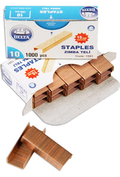 Delta Zımba Teli 1000 Li No:10 Sarı 1621 Delta Zımba Teli 1000 Li No:10 Sarı 1621