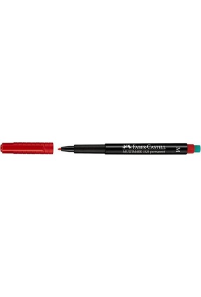 Faber-Castell Asetat Kalemi Permanent M Seri Kırmızı 1525 Faber-Castell Asetat Kalemi Permanent M Seri Kırmızı 1525