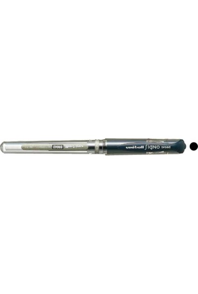 Uni-Ball Roller Kalem Signo Broad Jel Bilye Uç Imza Kalemi 1.0 mm Siyah UM-153 Uni-Ball Roller Kalem Signo Broad Jel Bilye Uç Imza Kalemi 1.0 mm Siyah UM-153