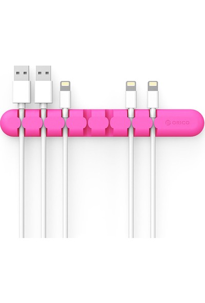 Orico 7 Kanallı Kablo Fiş Tutucu Düzenleyici Kablo Sabitleyici Organizer Pembe Orico 7 Kanallı Kablo Fiş Tutucu Düzenleyici Kablo Sabitleyici Organizer Pembe