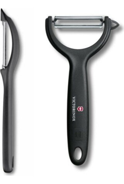Victorinox Siyah Yan ve Düz Soyacak Set