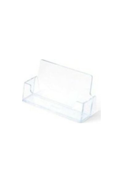 Mas Kartvizit Kutusu Plastik Köşeli Şeffaf