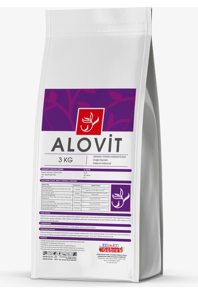 Alovit Doğal Kaynaklı Besin Karışımı Kalsiyum Karbonat Alovit 3 kg