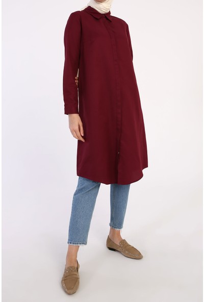ALLDAY Gizli Patlı Uzun Gömlek