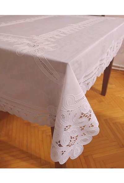 Efem Home Dantel Görünümlü Pvc Muşamb Masa Örtüsü