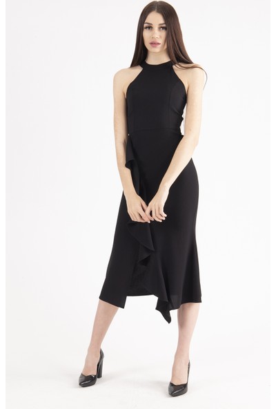 Belamore Kadın Siyah Abiye Elbise 0104001.01