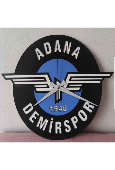 Çukurova Adanademirspor Ahşap Duvar Saati