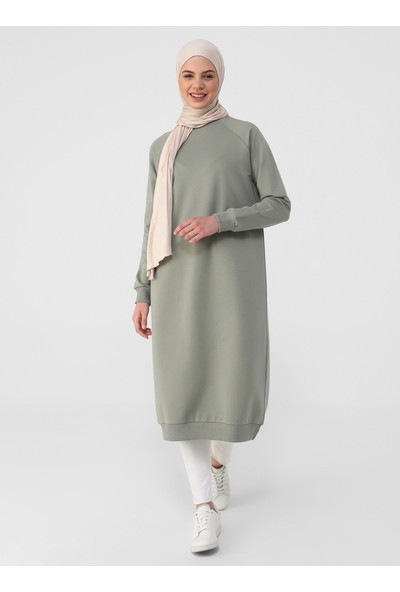 Bisiklet Yaka Tunik - Kekik - Refka Basic Bisiklet Yaka Tunik - Kekik - Refka Basic