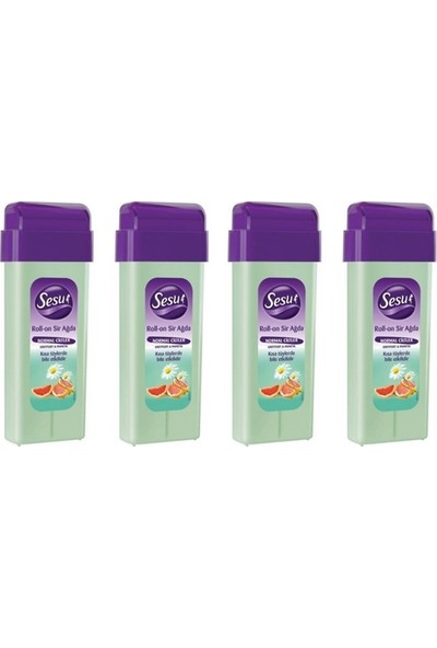 Sesu Roll-On Sir Ağda Normal Ciltler Greyfurt & Papatya 4X100ML Sesu Roll-On Sir Ağda Normal Ciltler Greyfurt & Papatya 4X100ML