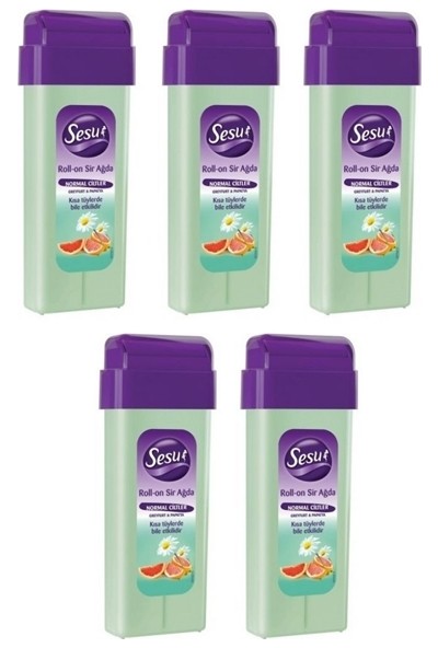 Sesu Roll-On Sir Ağda Normal Ciltler Greyfurt & Papatya 5X100ML Sesu Roll-On Sir Ağda Normal Ciltler Greyfurt & Papatya 5X100ML