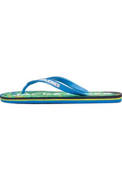 Jack & Jones Jack Jones Erkek Parmak Arası Desenli Terlik 12169420